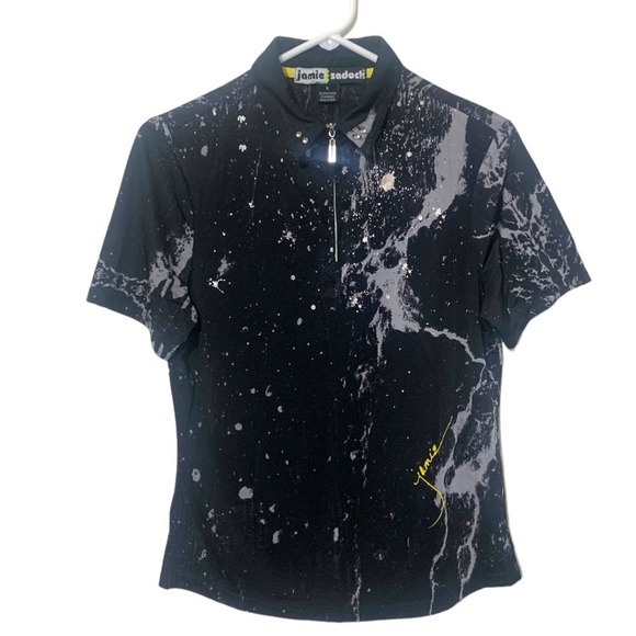 jamie sadock | Tops | Jamie Sadock Sz Small Black Grey Marble Look ...